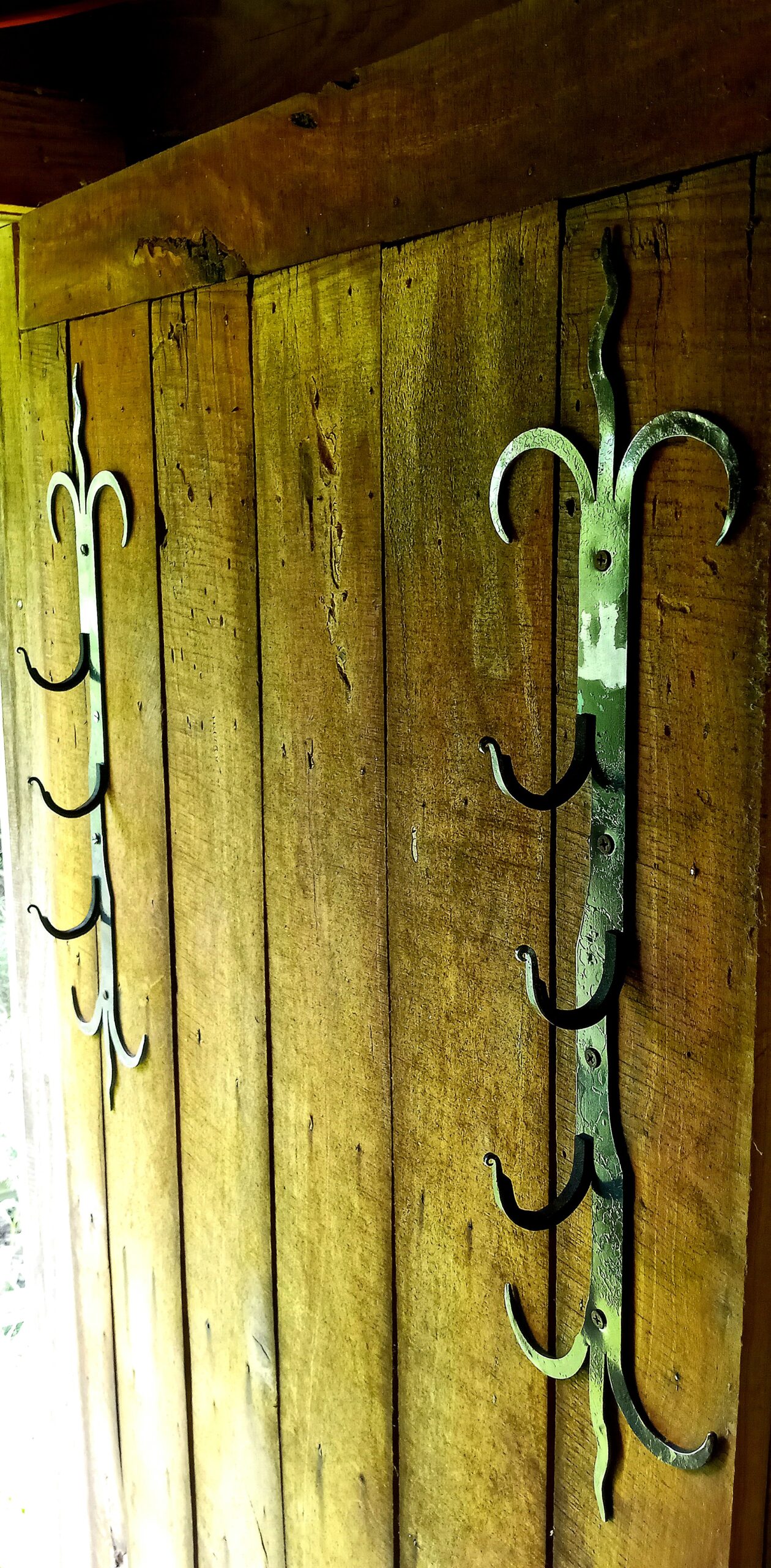 Hand Forged Iron Gun Rack