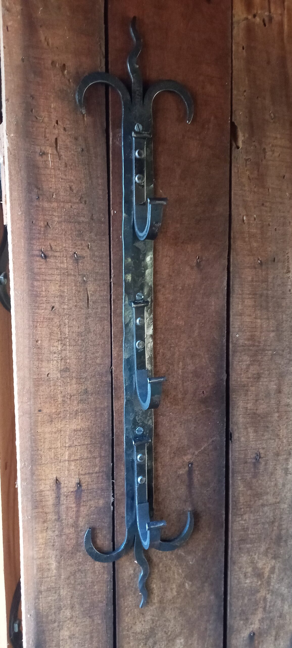 Hand Forged Iron Gun Rack